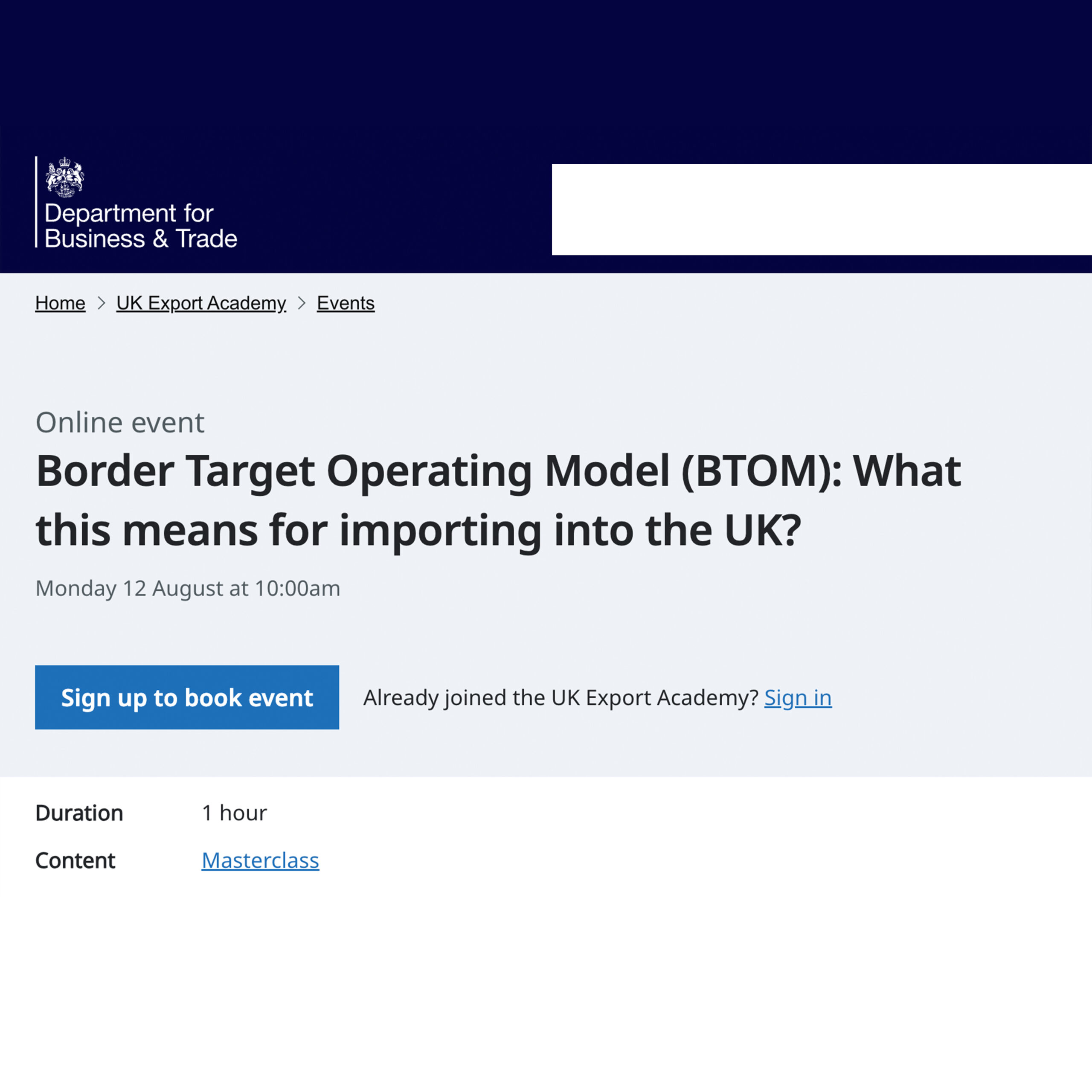 Border Target Operating Model (BTOM): What this means for importing ...