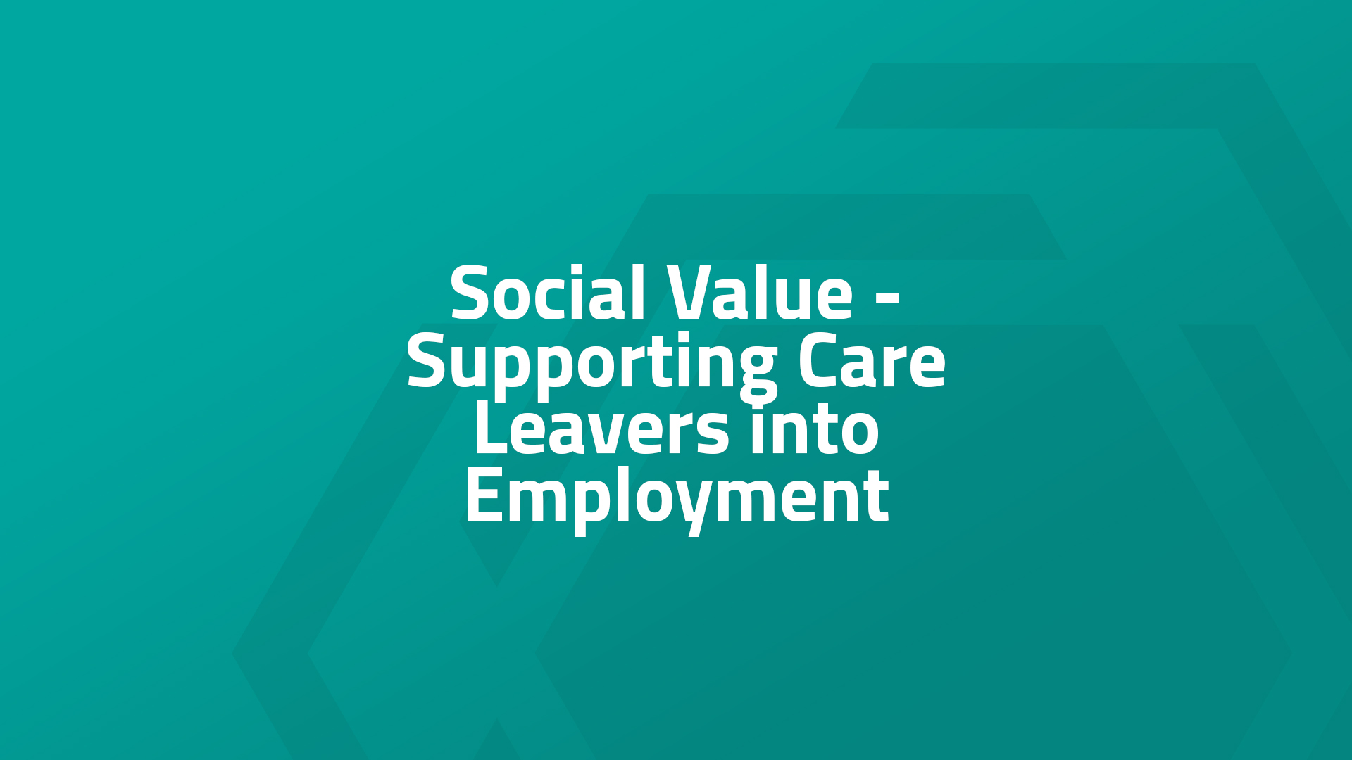 Supporting care leavers into employment - Stoke on Trent Staffordshire ...