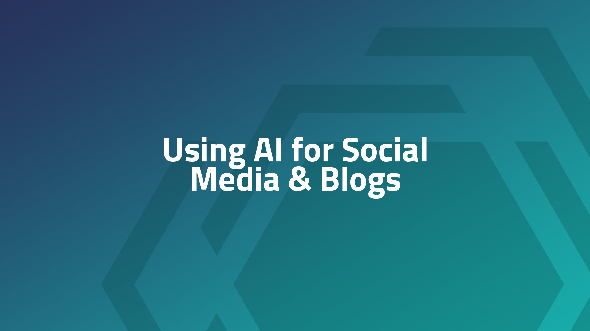 Using AI for Social Media & Blogs - Stoke on Trent Staffordshire Growth Hub
